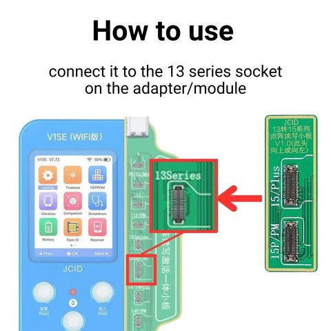 Convert 13 to 15 Series Face ID Adapter - GsmServer